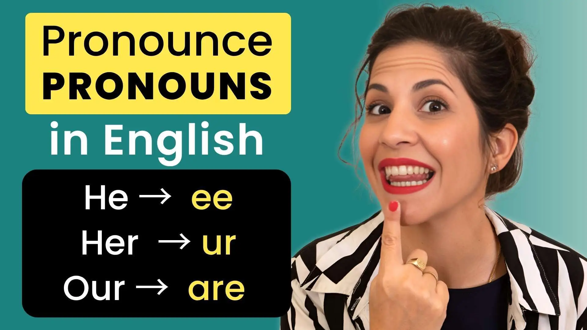 How to pronounce pronouns correctly in real life English