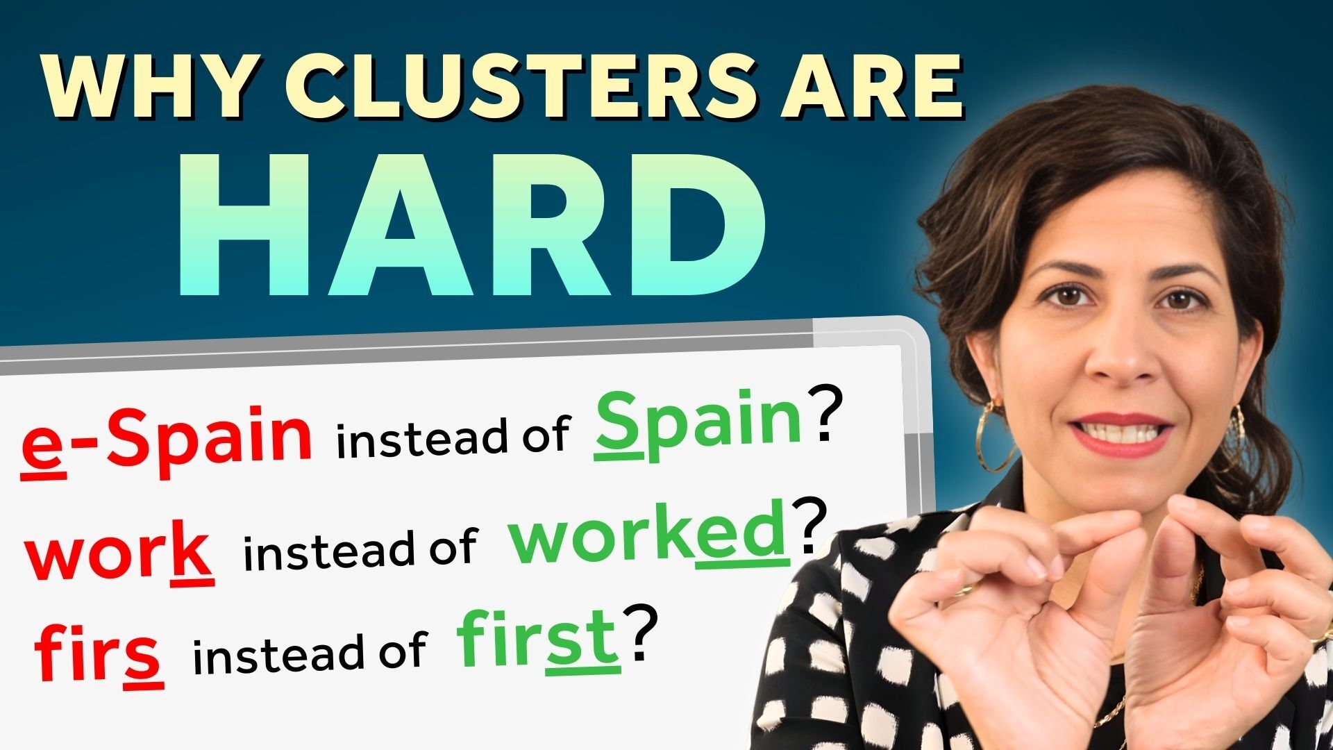 Pronunciation Practice: Consonant Clusters